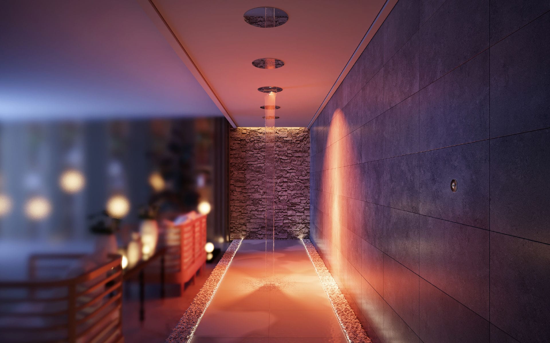 Recessed ceiling shower head - PARADISE SPA 30 TOP - Aquademy - round ...