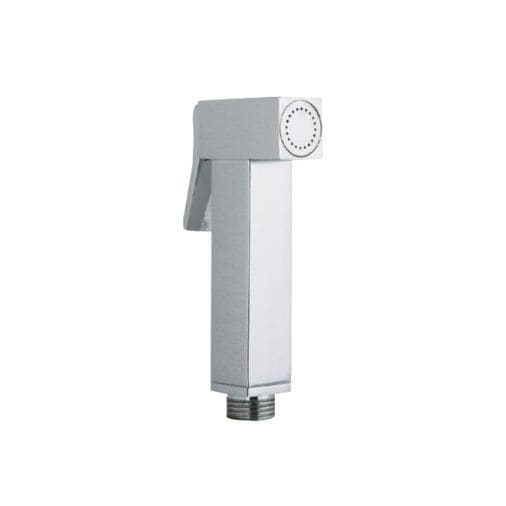 Rectangular hand shower - QUADRO - Aquademy - chrome-plated brass ...