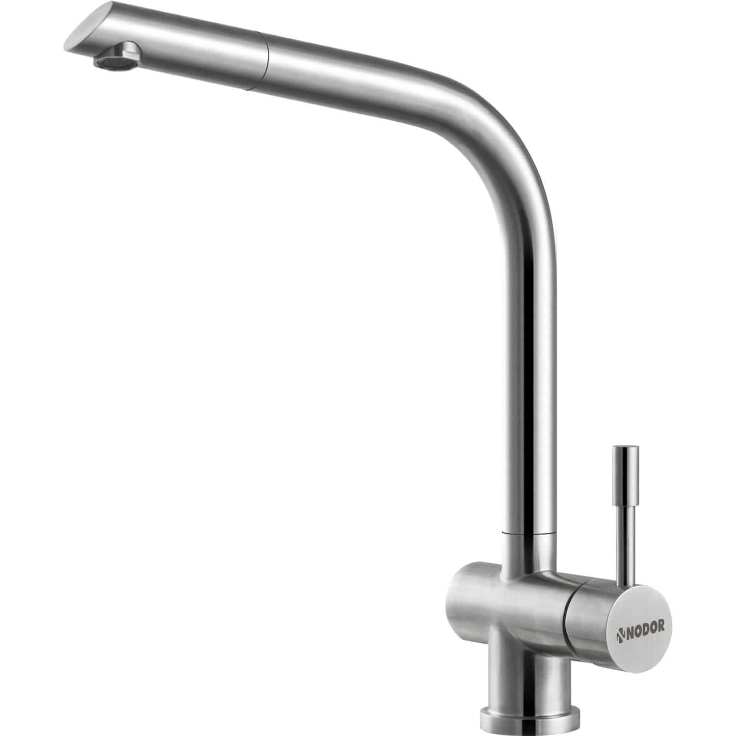 Countertop mixer tap - PELICAN - Nodor - stainless steel / kitchen / 1-hole