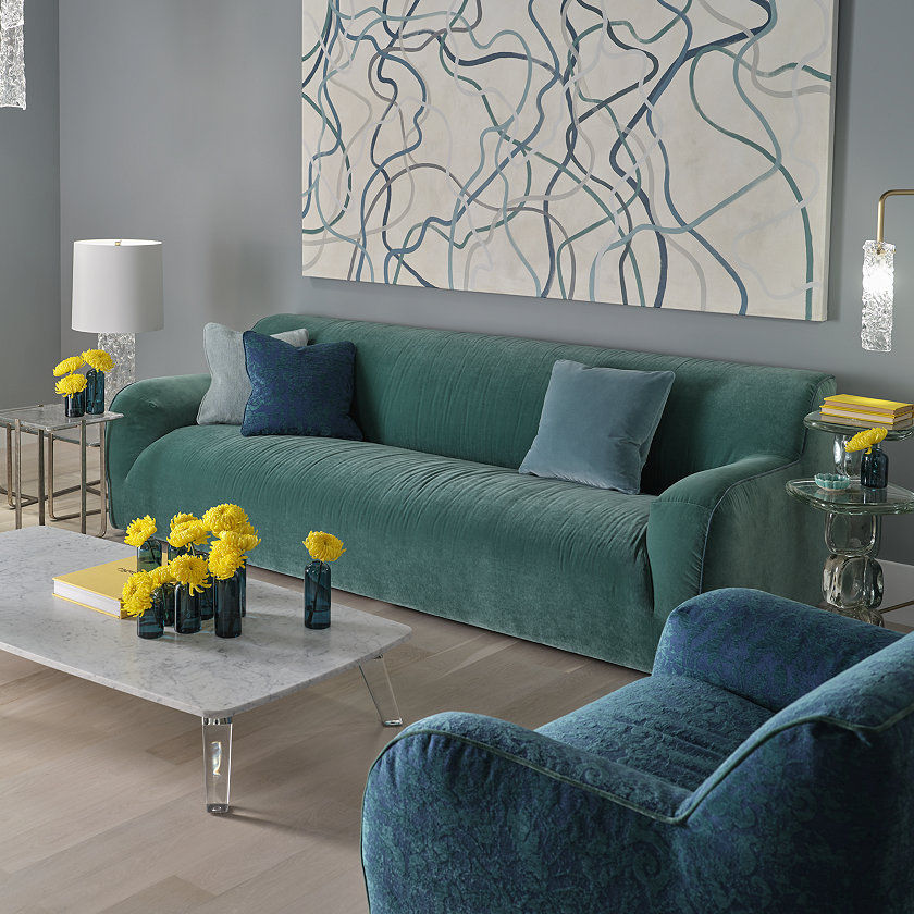 Contemporary sofa - MEDITERRANEO - Baker Furniture Co. - fabric ...