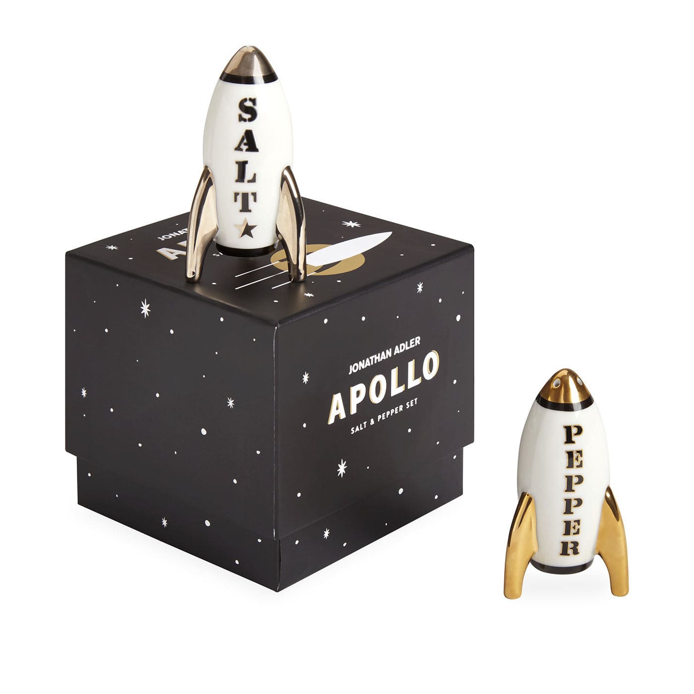 Porcelain salt and pepper shaker - APOLLO - Jonathan Adler - for ...