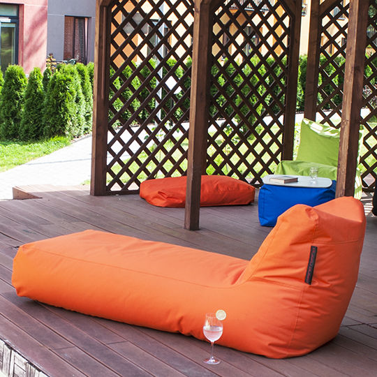 Contemporary sun lounger - SUNBED - Pusku Pusku - fabric / polystyrene ...