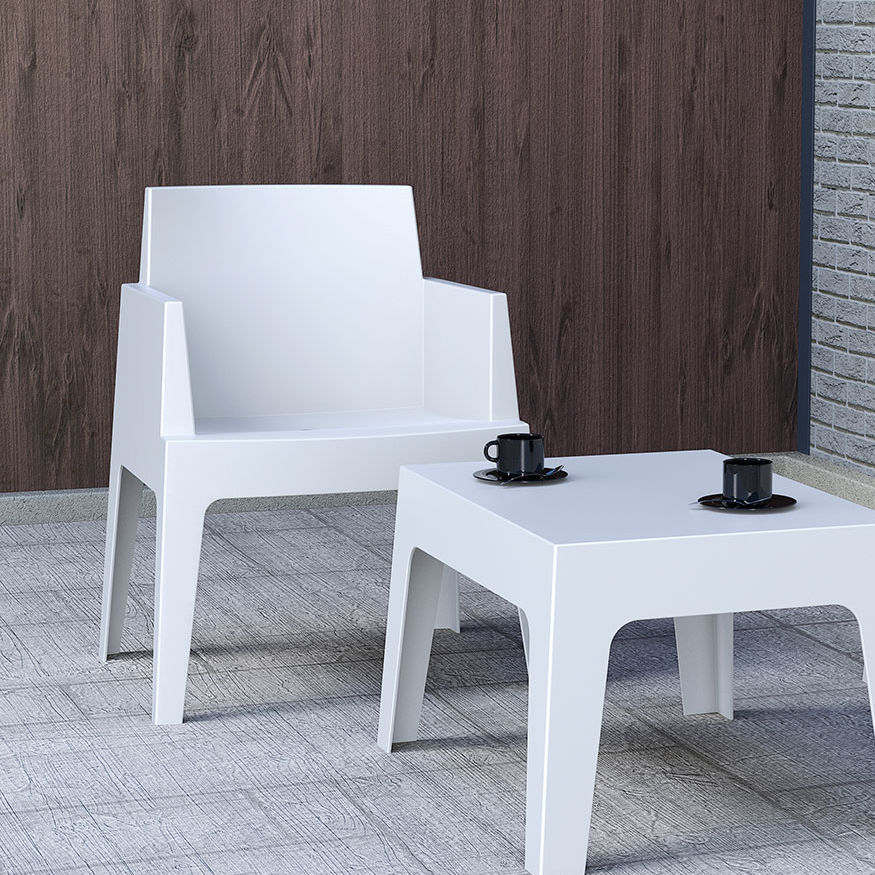Contemporary chair - BOX - Siesta - polypropylene / polypropylene base ...