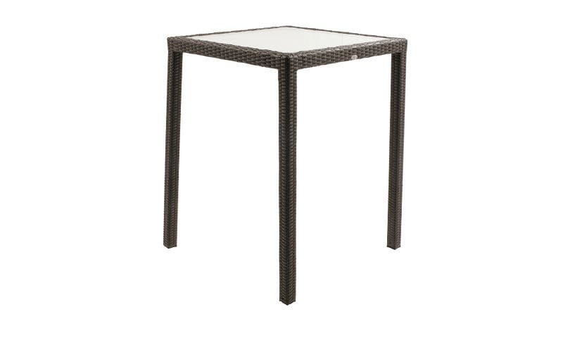 Contemporary high bar table - DENZO - Rattan House - glass / rattan ...