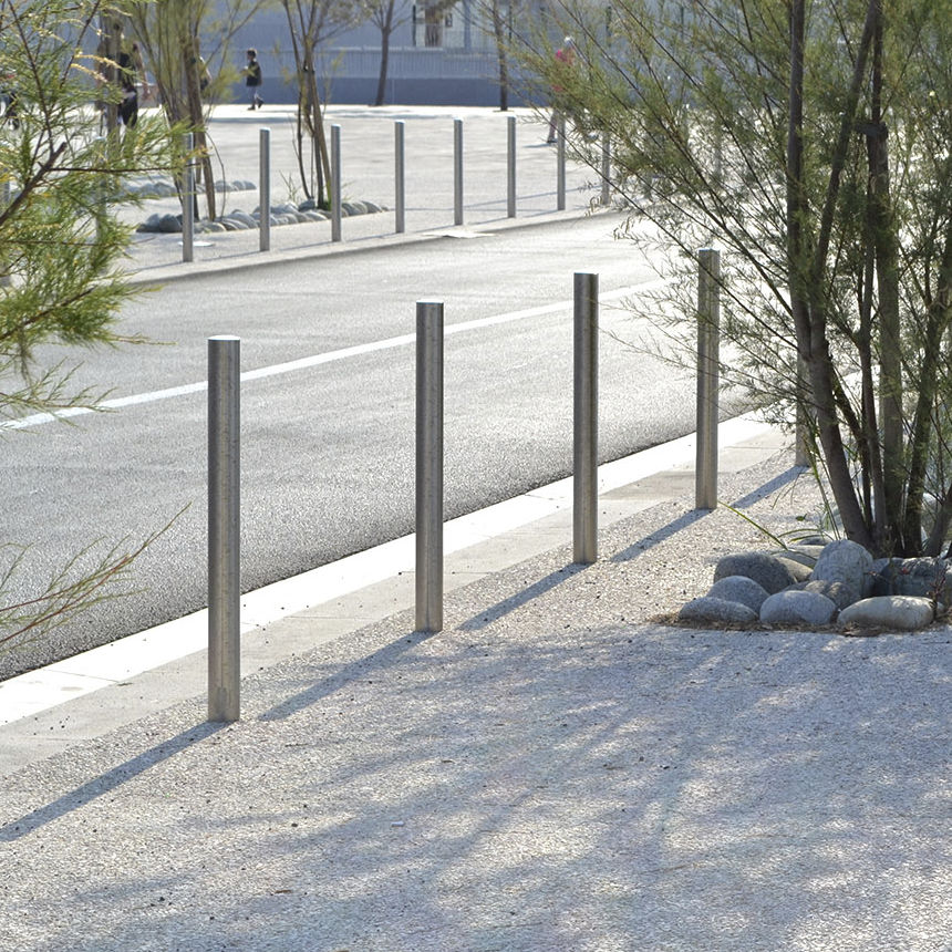 Security post - CROIX D'ARGENT - URBAN-NT - stainless steel / removable ...