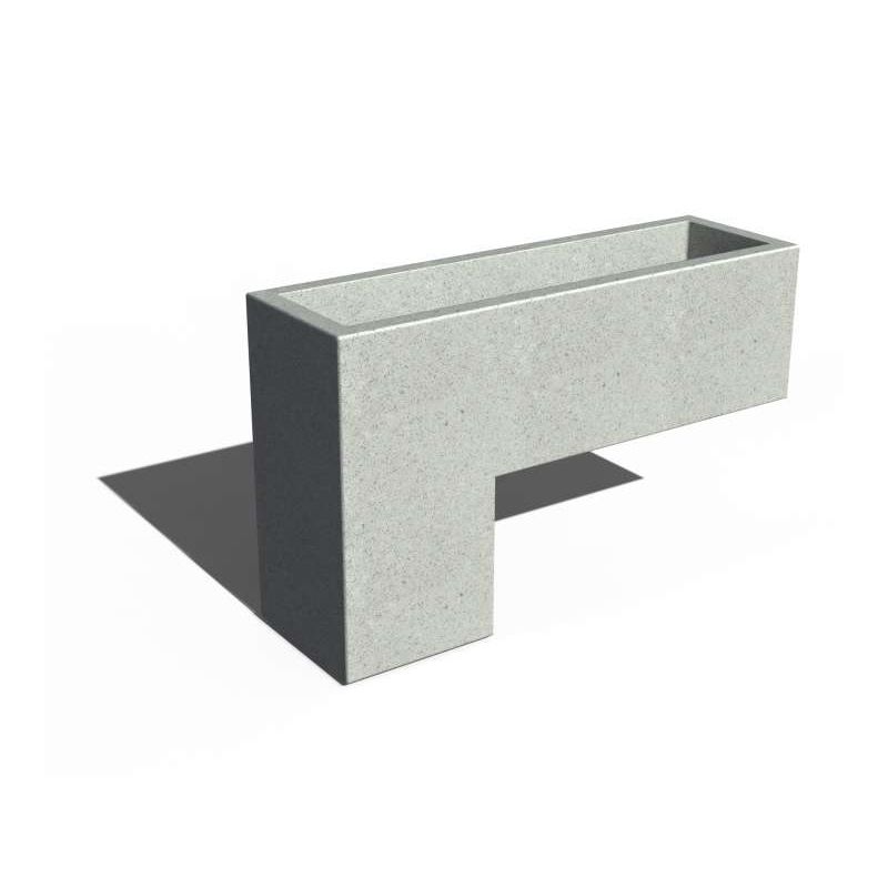 Concrete planter - TETRIS L - URBAN-NT - rectangular / contemporary ...