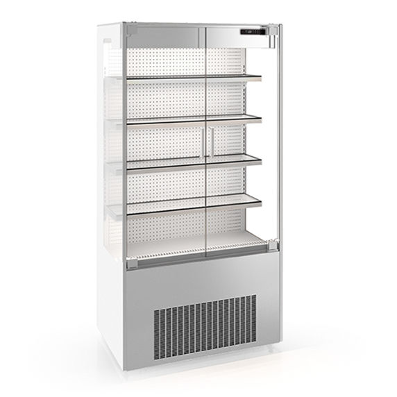 Shelf refrigerated display case - XTRA VIEW - JORDAO - wall-mounted ...