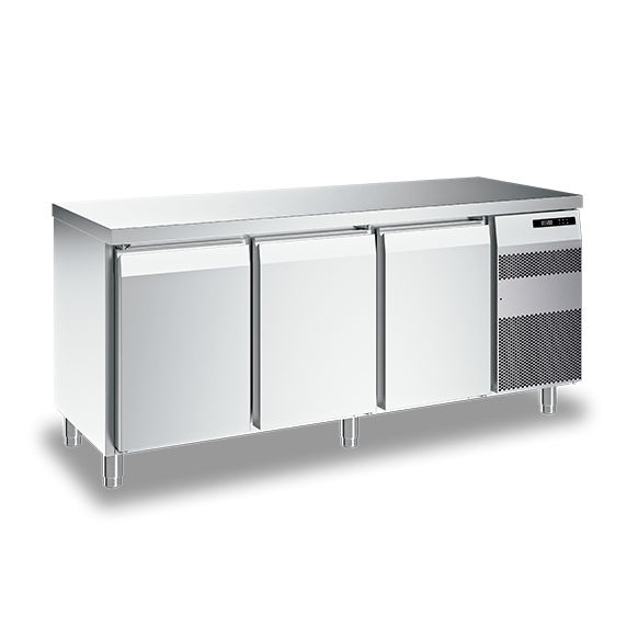 Commercial refrigerated counter - NEXT - JORDAO - 3-door / without ...