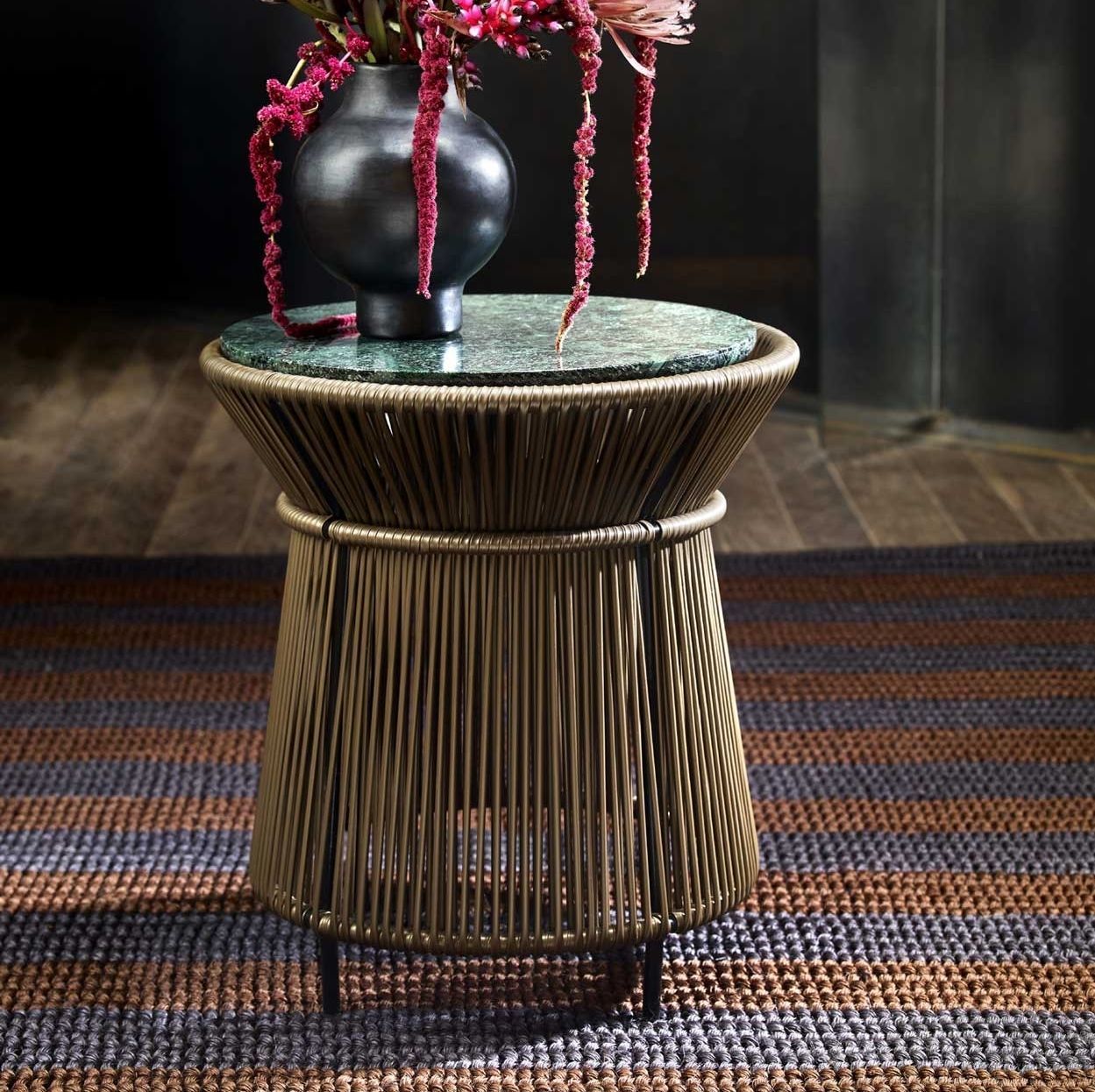 Contemporary side table - CARIBE CHIC - Ames design - marble / recycled ...