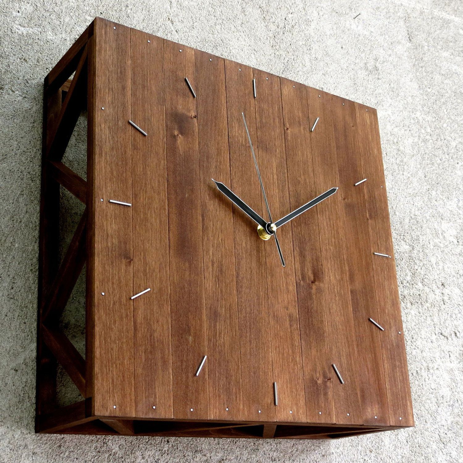 Contemporary clock - KUB - Paladim Handmade - wall-mounted / analog ...