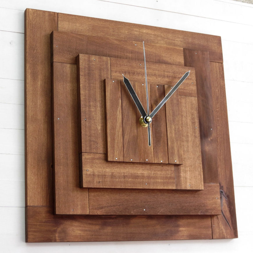 Contemporary clock - PRAF-XI - Paladim Handmade - wall-mounted / analog ...