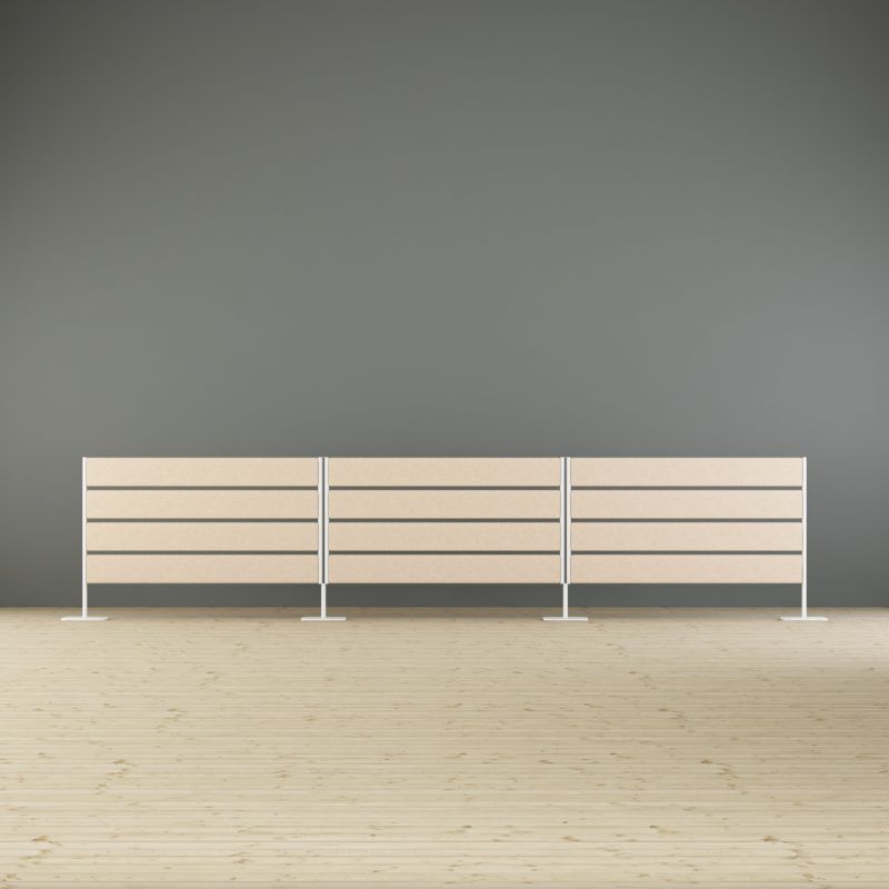 Protective barrier - FENCES - GLIMAKRA - acoustic / self-supporting / MDF