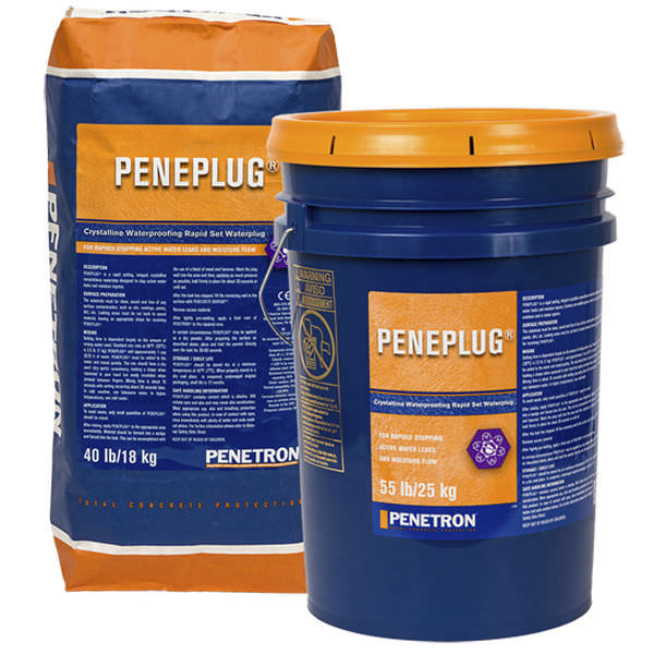 Waterproof mortar - PENEPLUG - Penetron - for masonry / cement / quick-set