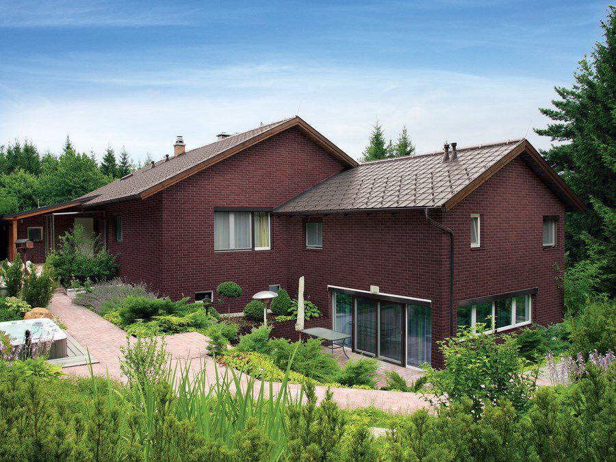 Brickwork cladding - THE CRIMSON ISLAND - King klinker - clinker / smooth