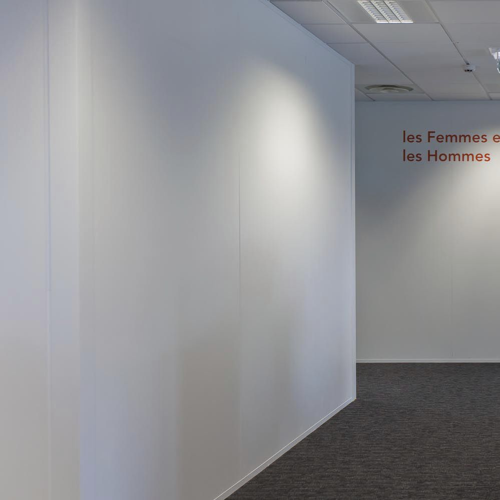 Removable partition - SP83 COLD - Spacing - aluminum / laminate ...