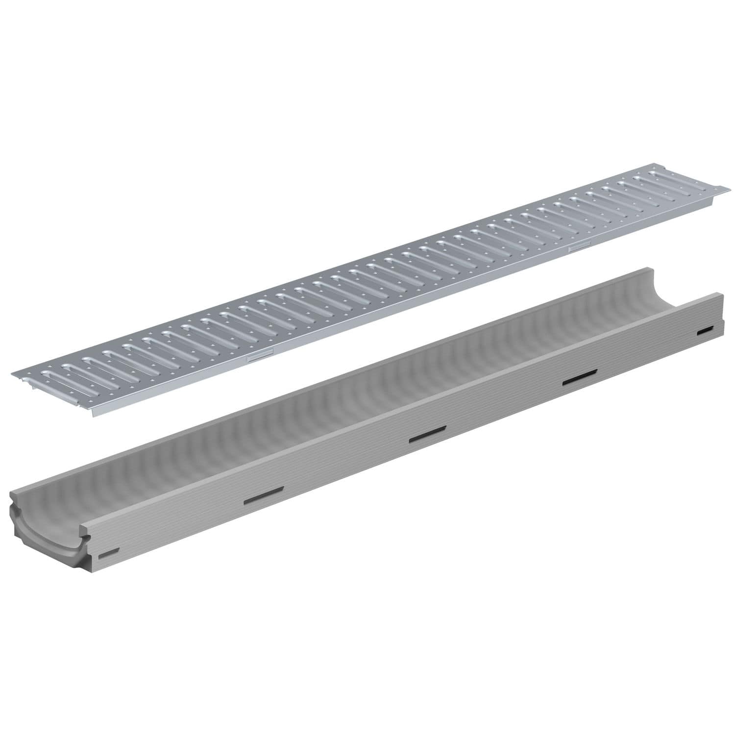 Drainage channel with grating - FILCOTEN LIGHT MINI 100 - BG ...