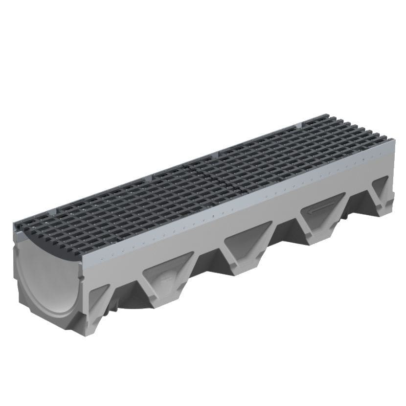 Drainage channel with grating - FILCOTEN TEC NW 200 - BG Graspointner ...