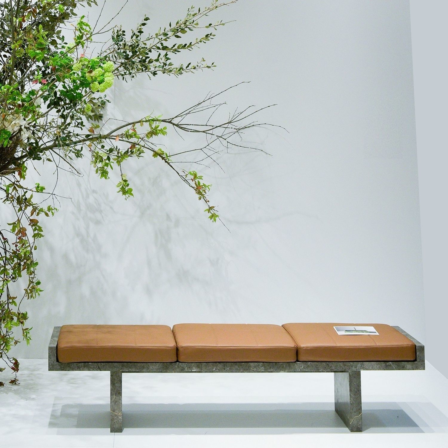 Contemporary bench - EVER - KREOO - marble / without backrest / without ...