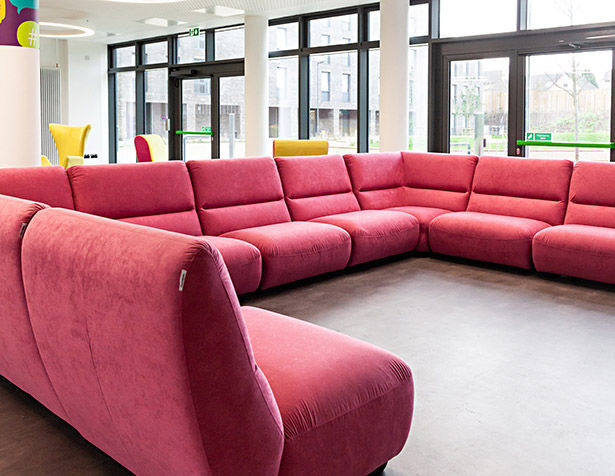 Modular sofa - SNUG PLUS - Pineapple - contemporary / fabric / modular