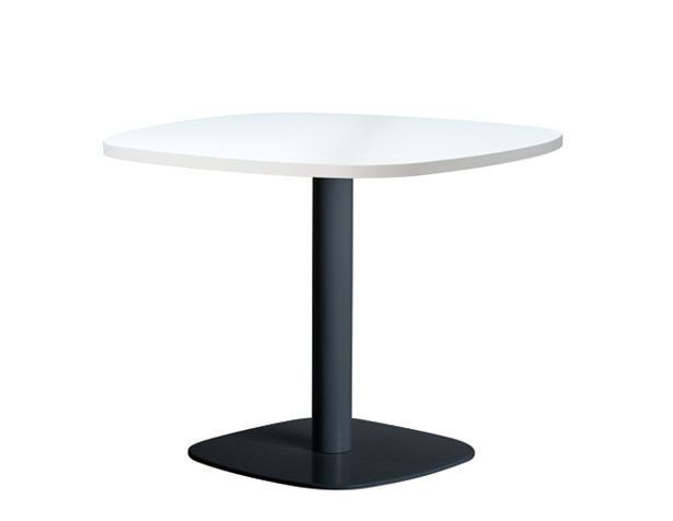 Contemporary dining table - CUMULUS - Pineapple - high-pressure laminate / PVC / steel base