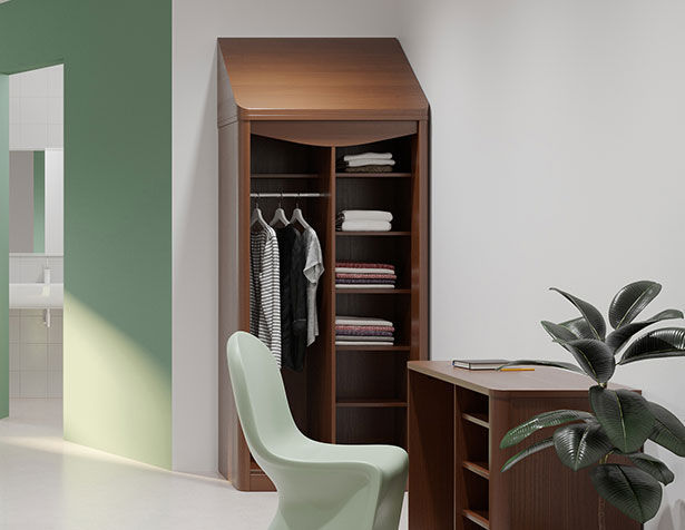 High shelf - ACUMEN - Pineapple - contemporary / wooden