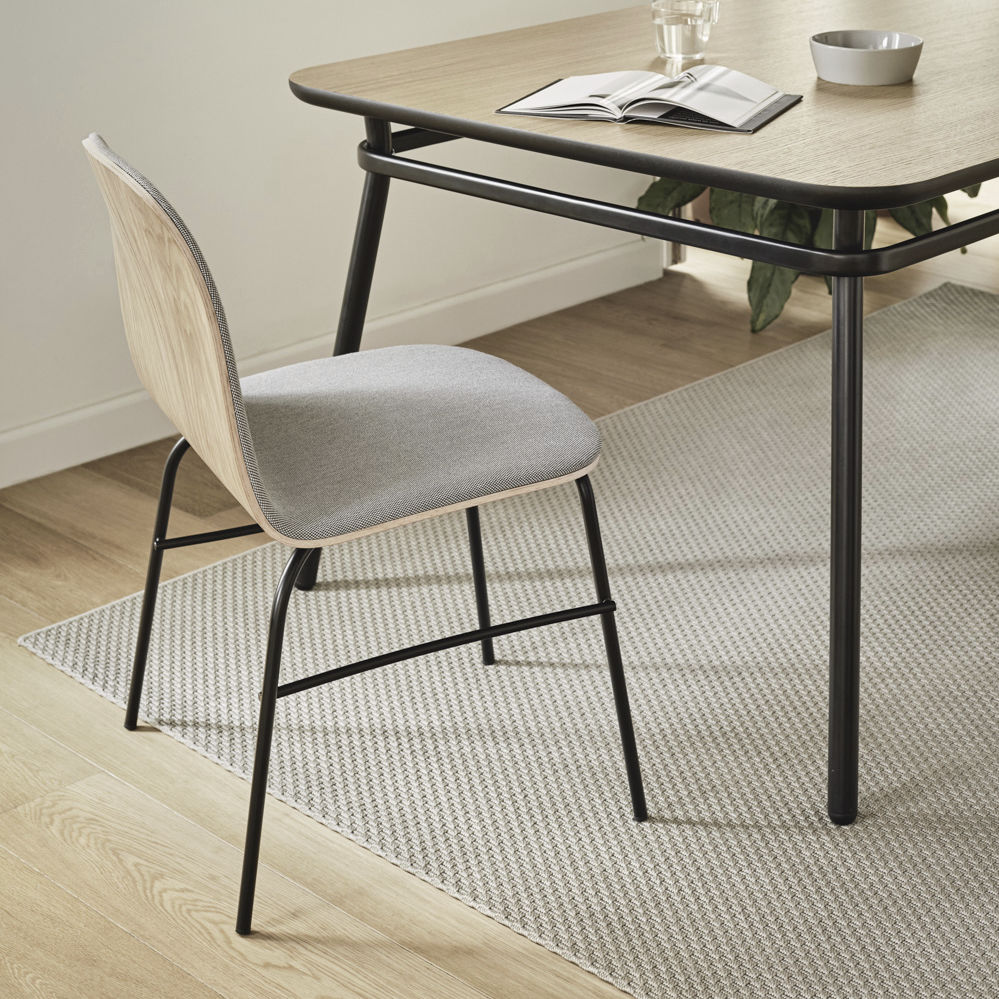 Contemporary chair - TERRA - Omelette Editions - indoor / fabric / plywood
