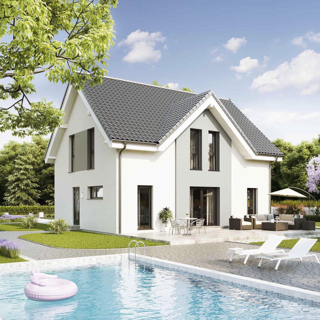 Standard model house - FAMILY OPEN - Vario Haus - energy-saving ...