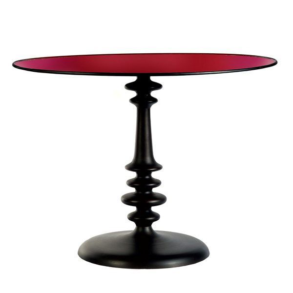 Traditional dining table - ENAMEL - Pols Potten - wooden / round / home