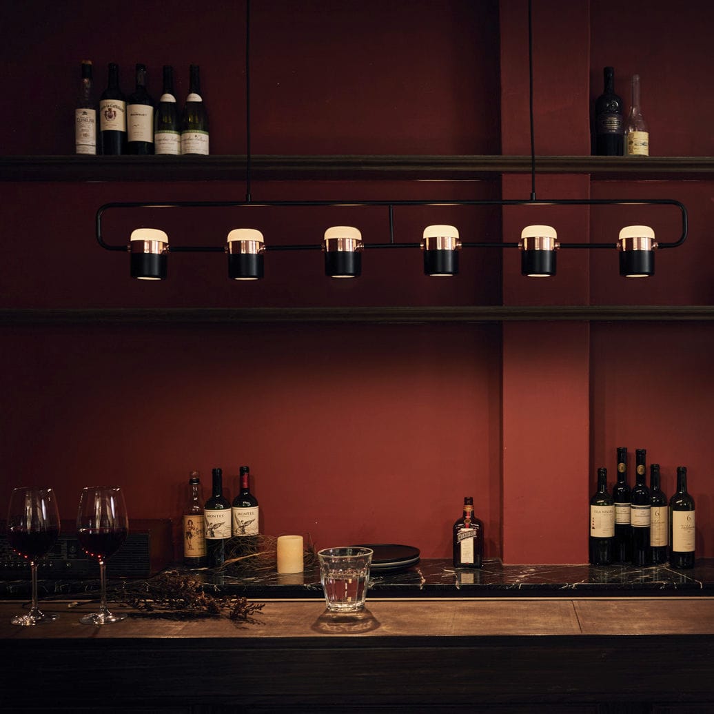 Pendant lamp - LING PL6 - Seeddesign - metal / frosted glass / contemporary