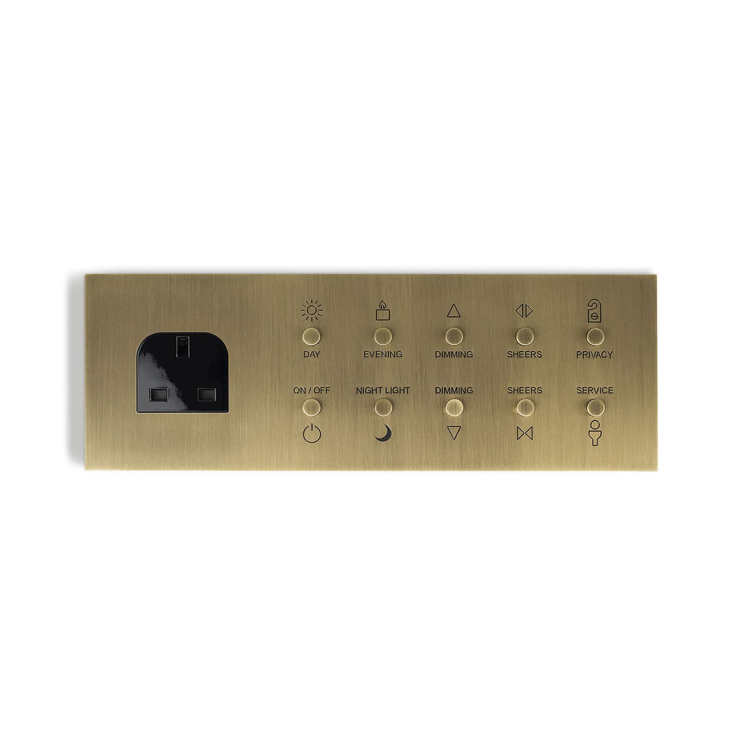 Light switch - ENGRAVED PLATE - Atelier Luxus - toggle / recessed / metal