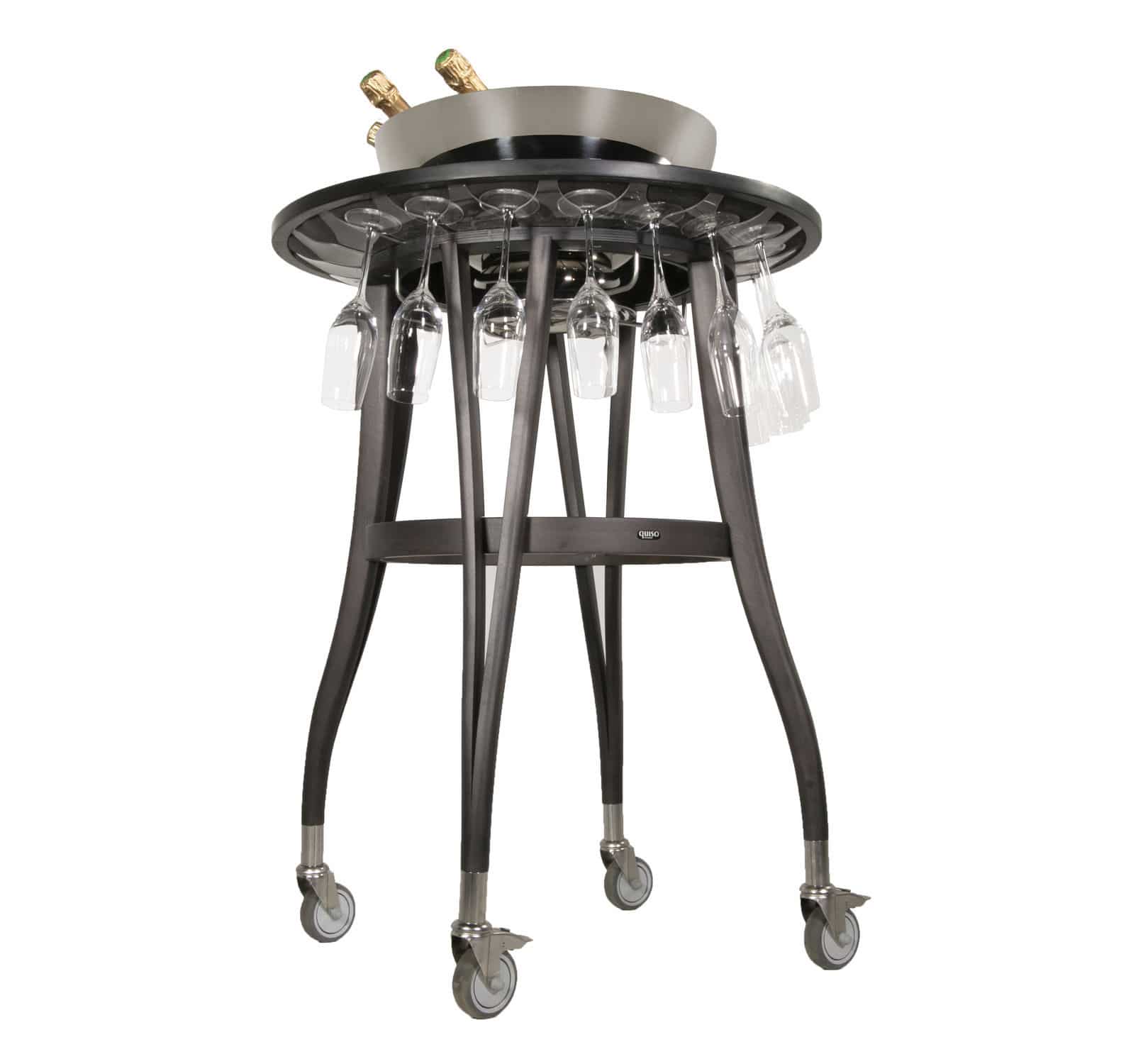 Beverage trolley - BOQ - Quiso - for wine degustation / for hotel / for ...