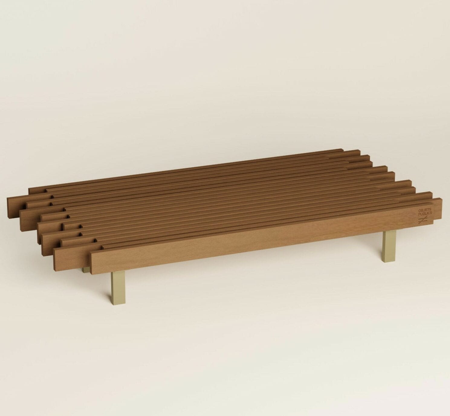 8-person public bench - Bocage - Objets Publics - contemporary / solid wood / Douglas fir