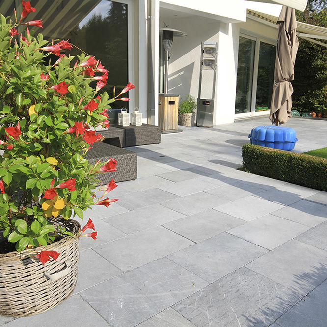 Natural stone paving slab - DELIA - Bauma-stone - outdoor / pedestrian