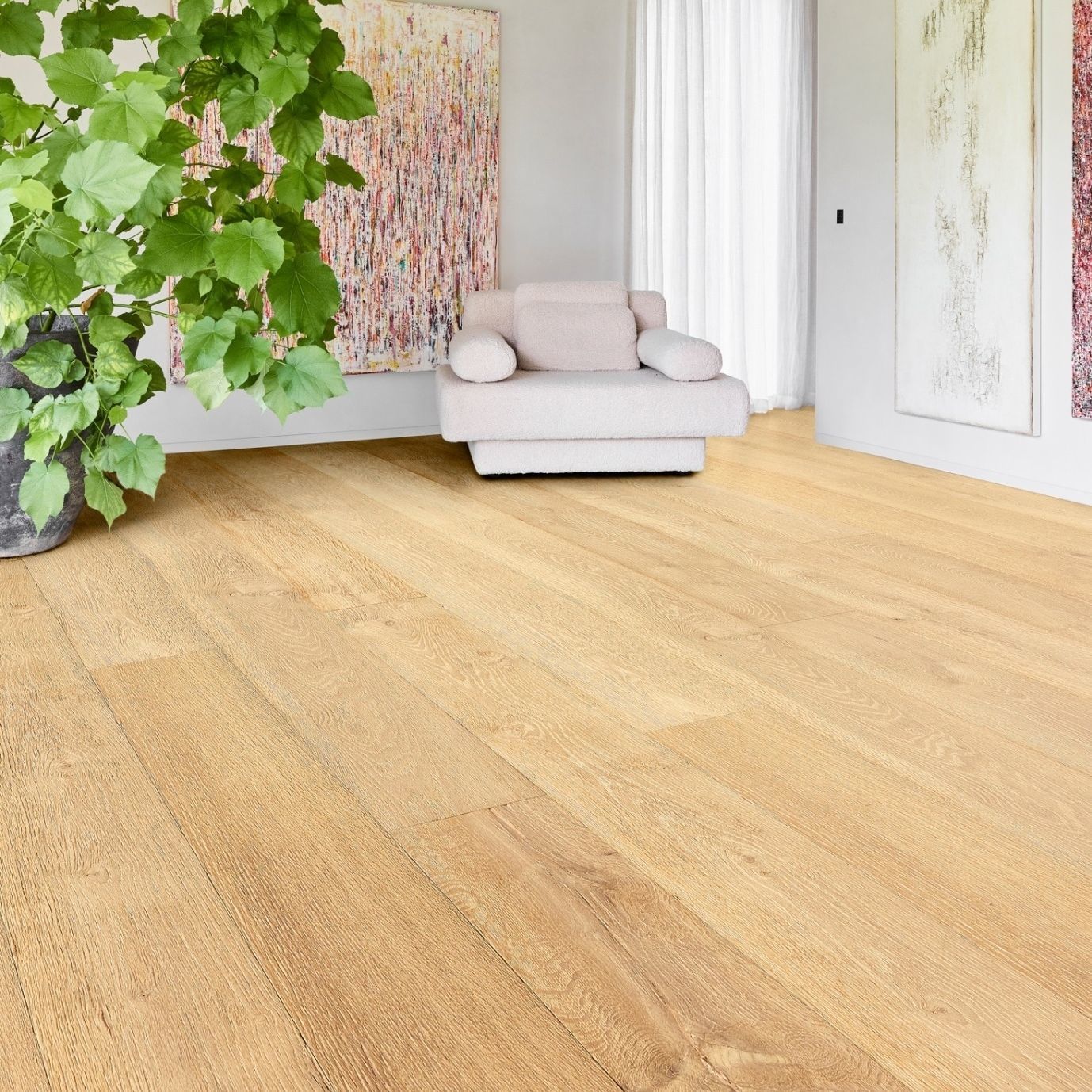 Engineered parquet floor - ANJOU - lalegno - oak / boat deck / oiled