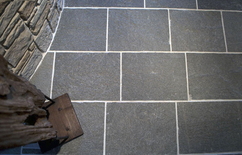 Slate tile - KAVALAS - Akrolithos S.A. - sandblasted / indoor / outdoor