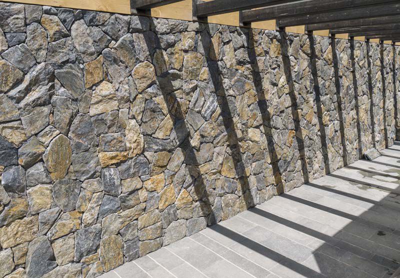 Sheet cladding - AKRON - Akrolithos S.A. - natural stone / textured