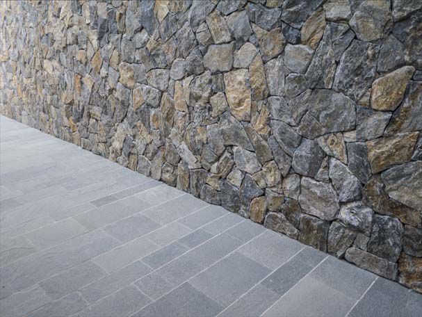 Sheet cladding - AKRON - Akrolithos S.A. - natural stone / textured