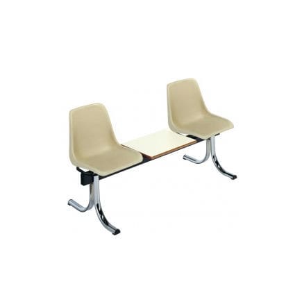 Polypropylene beam chair - 144 - Tagar - steel / 2-person / 3-seater