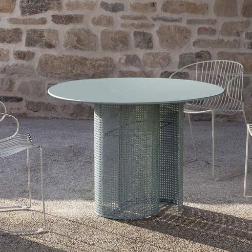 Contemporary table - ARENA - iSi Contract - galvanised steel ...