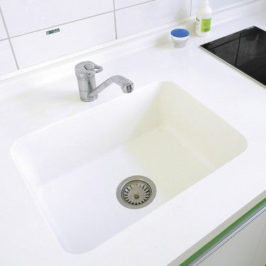 Built-in sink - KERROCK - composite / single / rectangular