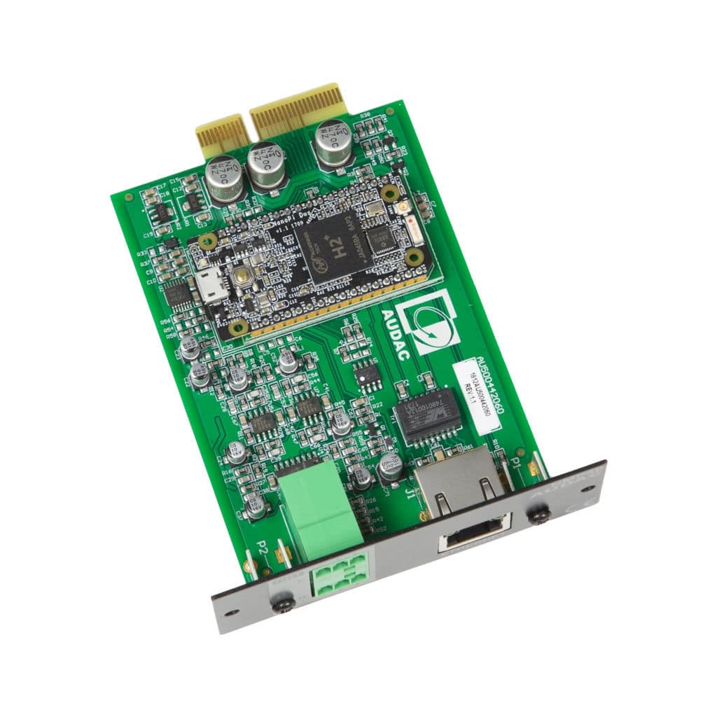 Audio control module - NMP40 - Audac - DIN rail / network / internet