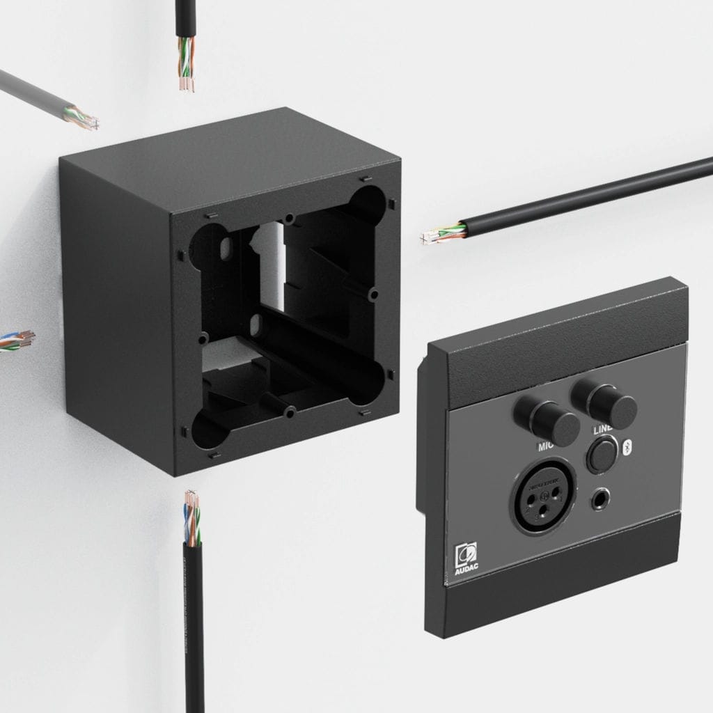 Wall electrical box - WB200 - Audac - for access control