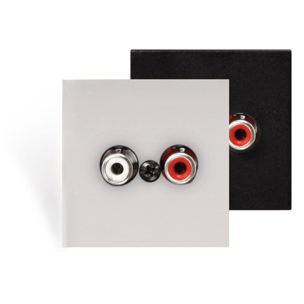 Audio socket - WLI18 - Audac - double / wall / flush