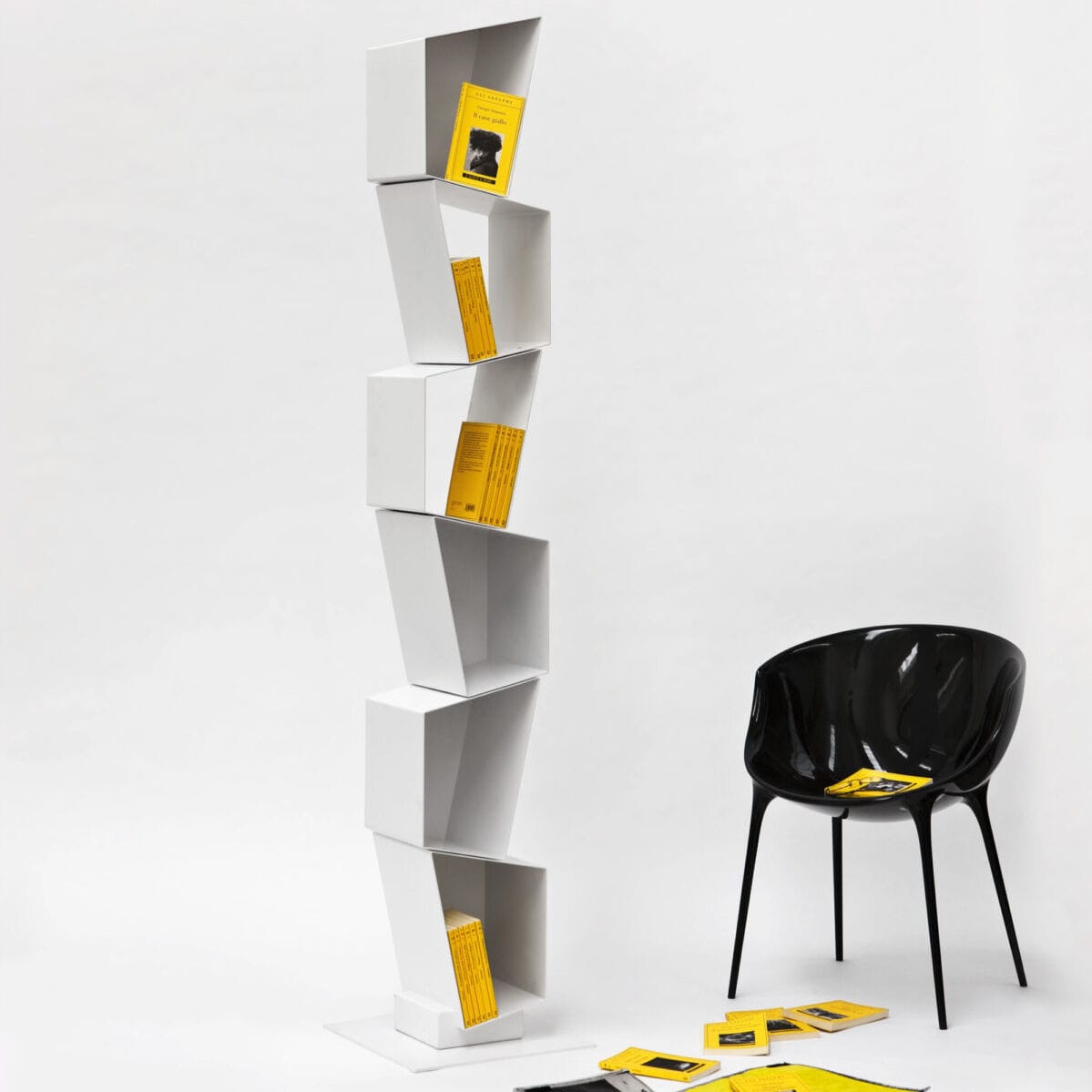 Modular bookcase - SU - Ronda Design - high / original design / metal