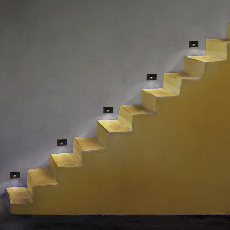 Recessed wall spotlight - SAMBA - Aldo Bernardi - LED / square ...