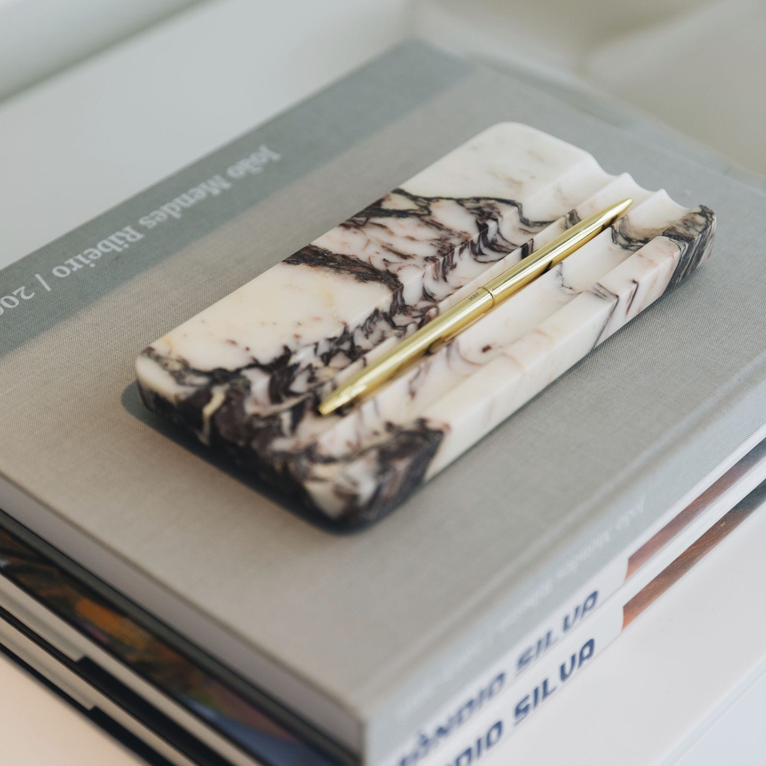 Marble desk organizer - LITHOS - MAAMI HOME