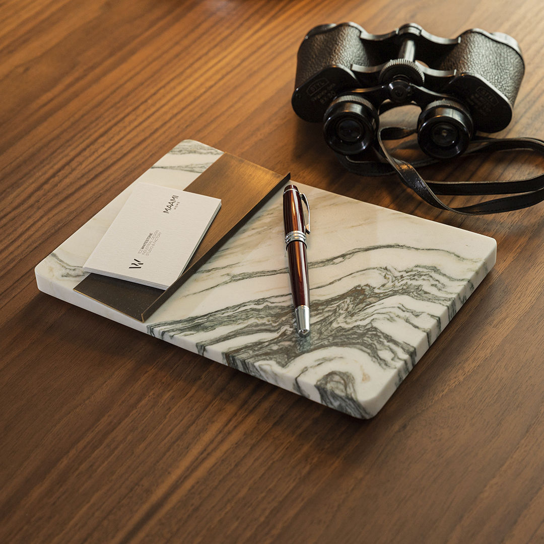 Marble desk organizer - COPIC ARABESCATO - MAAMI HOME