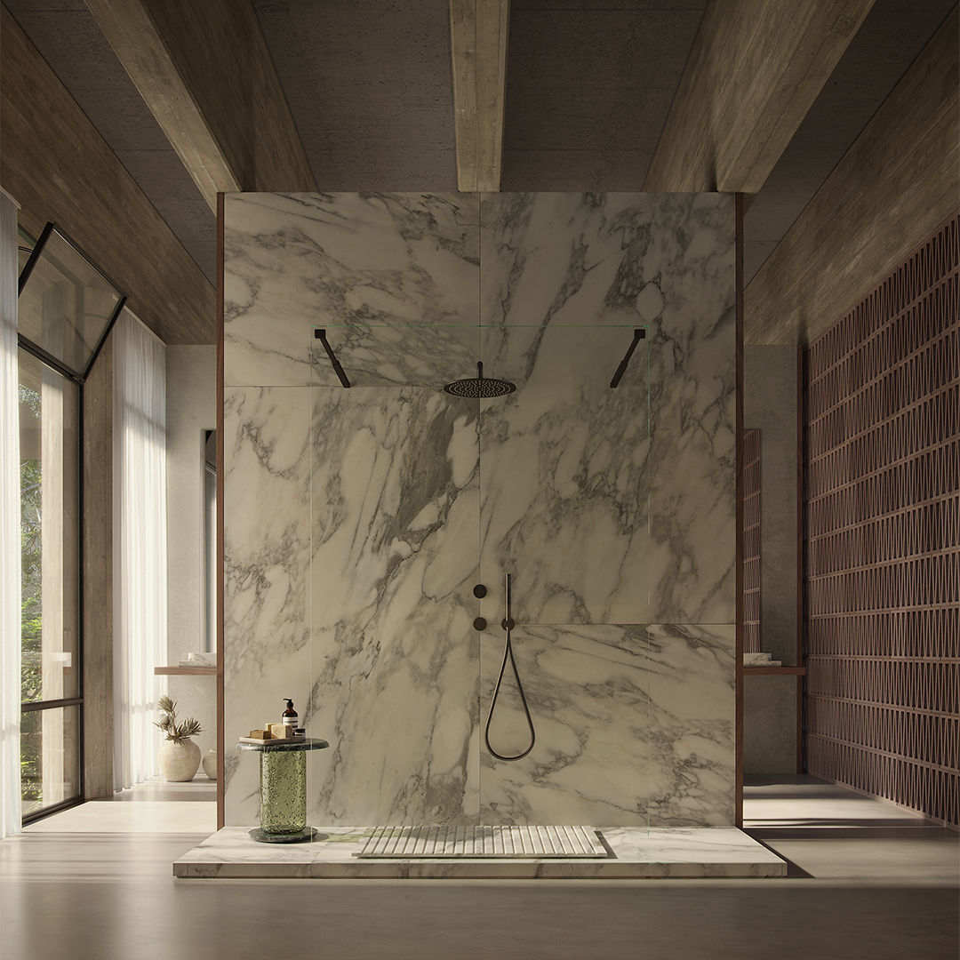 Rectangular shower base - TYRE ARABESCATO - MAAMI HOME - raised ...