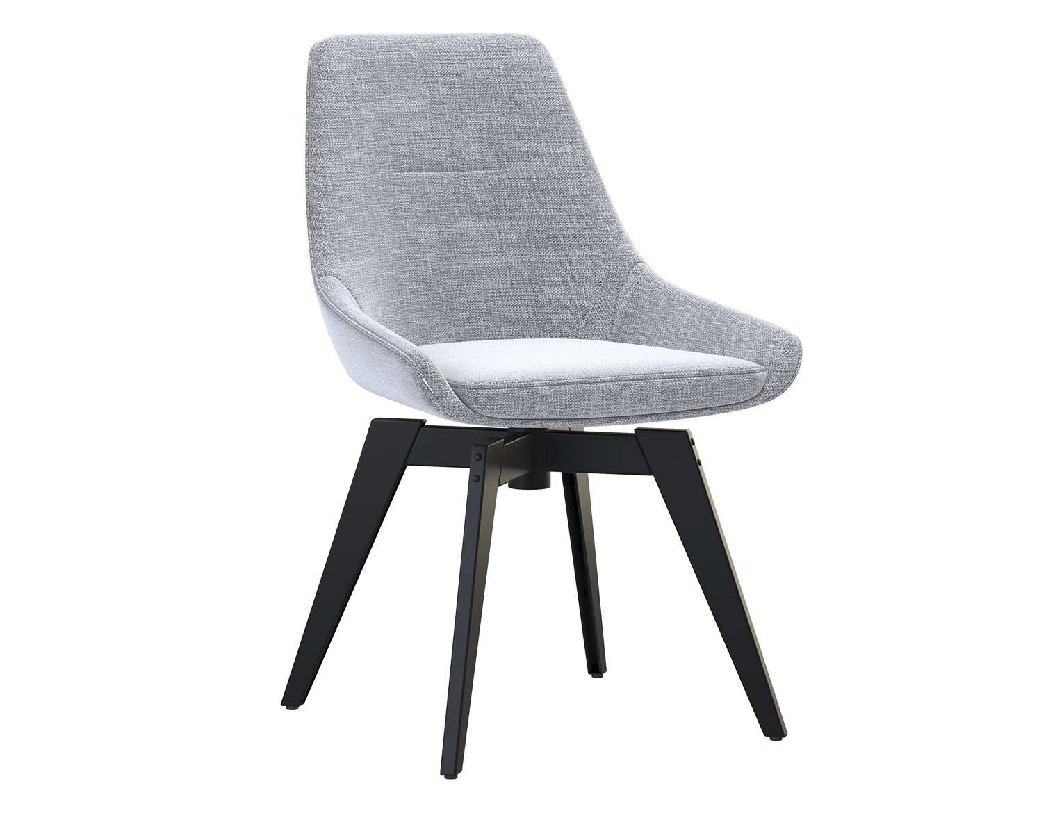 Contemporary chair - OSLO - AKANTE - indoor / fabric / lacquered metal ...