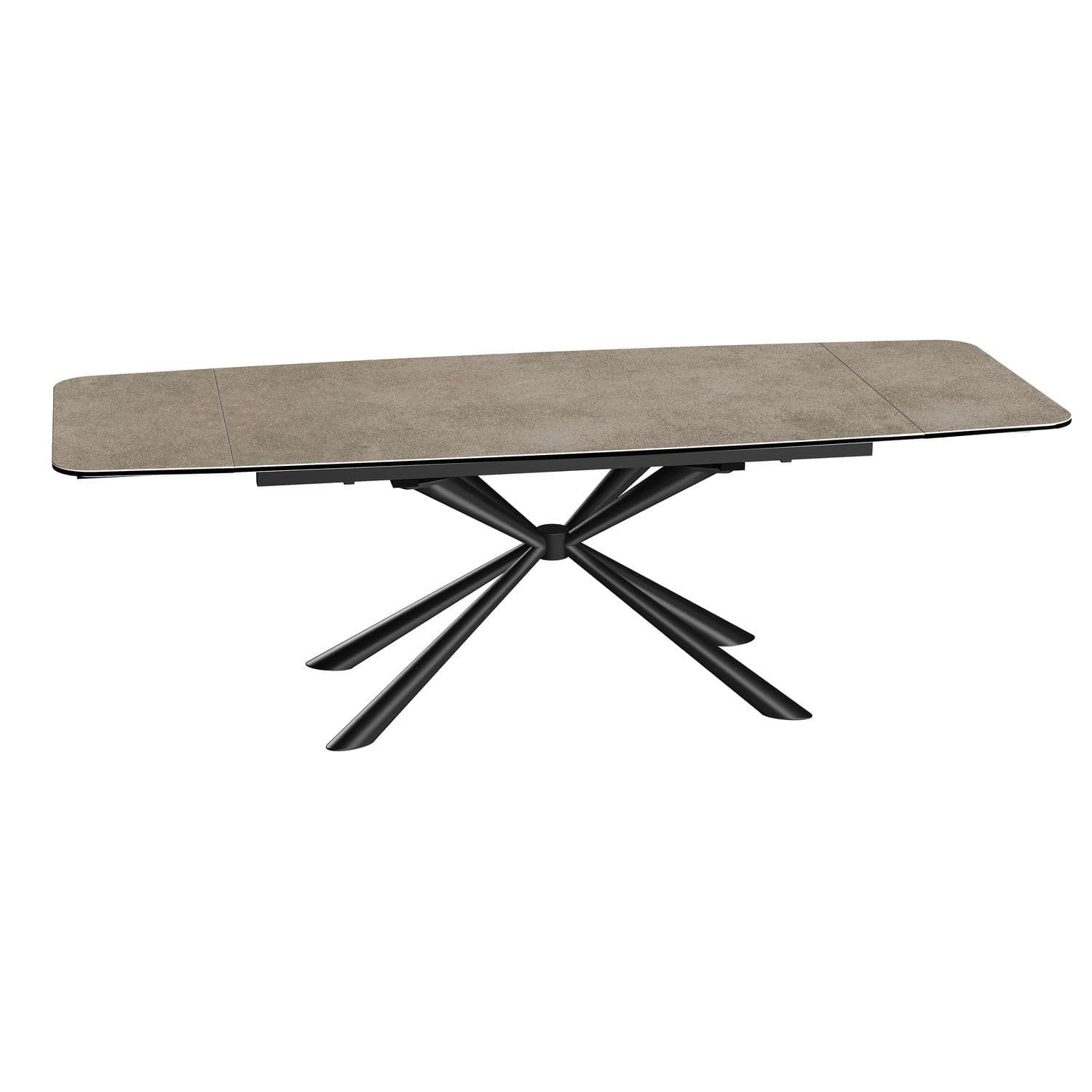 Contemporary dining table - HELION - AKANTE - ceramic / steel base ...